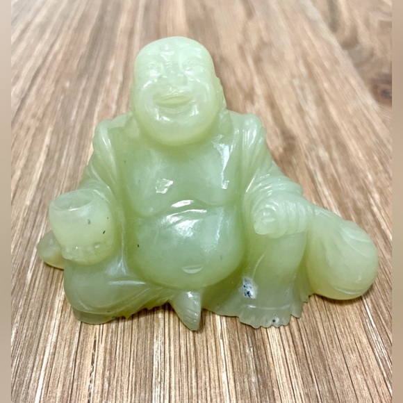 Accents | Chinese Carved Jade Nephrite Buddha Figurine | Poshmark